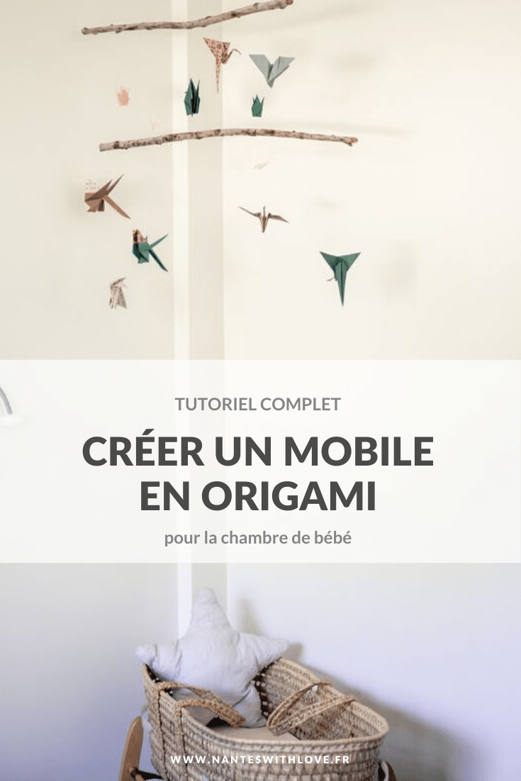 DIY – Fabriquer un mobile origami pour la chambre de bébé