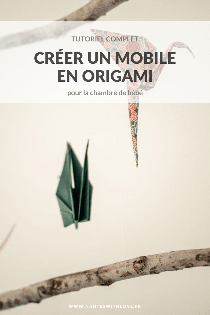 DIY – Fabriquer un mobile origami pour la chambre de bébé